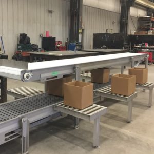 Two Tier Pack Off Conveyor - FusionTech